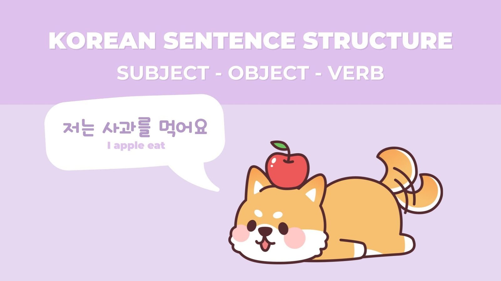 A Guide To The Basic Korean Sentence Structure - Akapinn